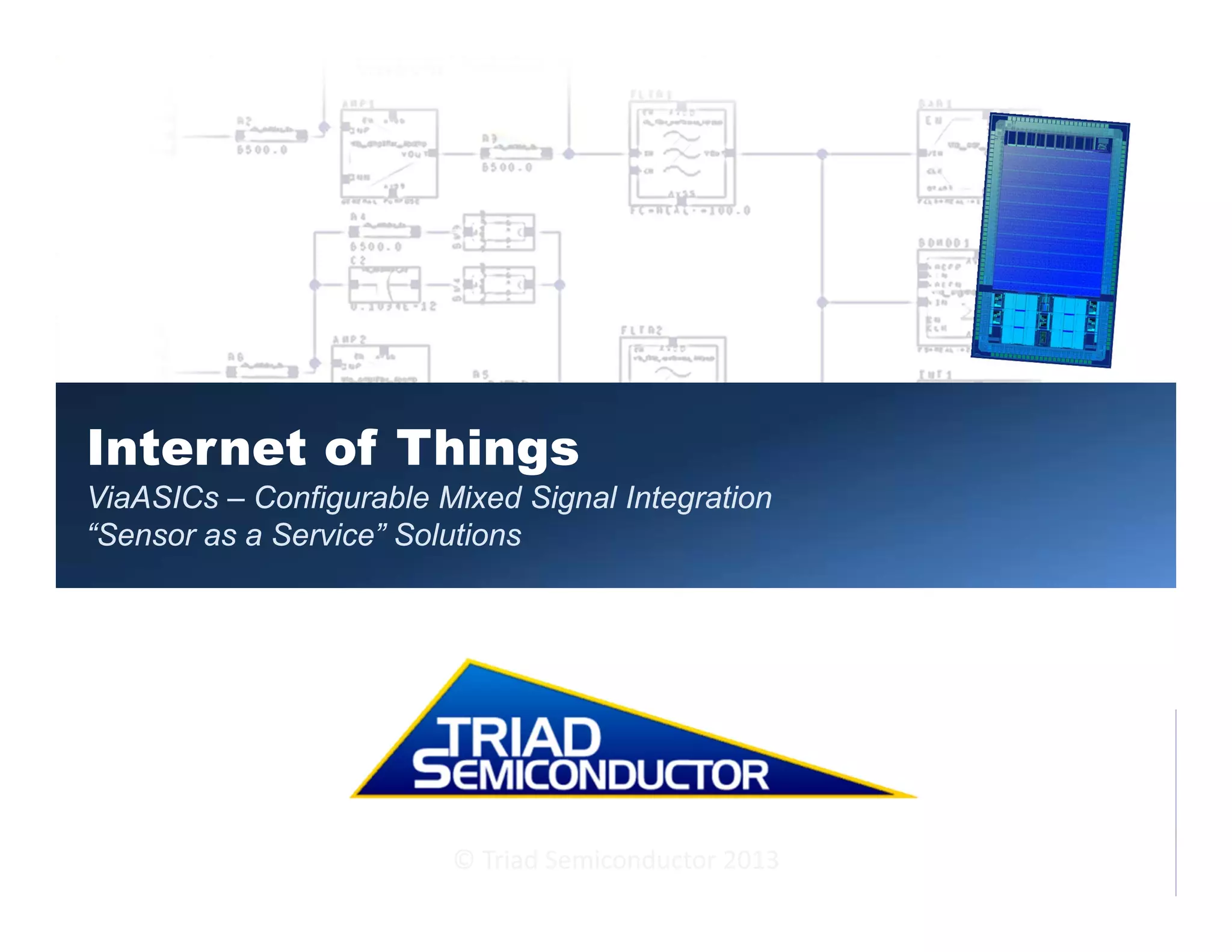 Internet of Things (IoT) Affordable & Fast Semi-Custom ASIC Solutions | PPT