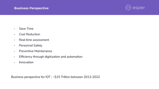 Internet of Things - Esper | PPT