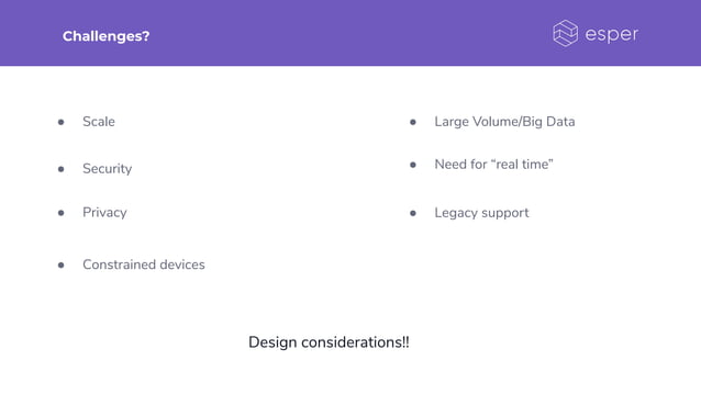 Internet of Things - Esper | PPT