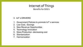 Internet of things Benefits for SDG´s | PPT