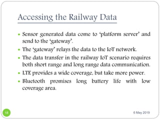 Internet of things for smart railway | PPTX