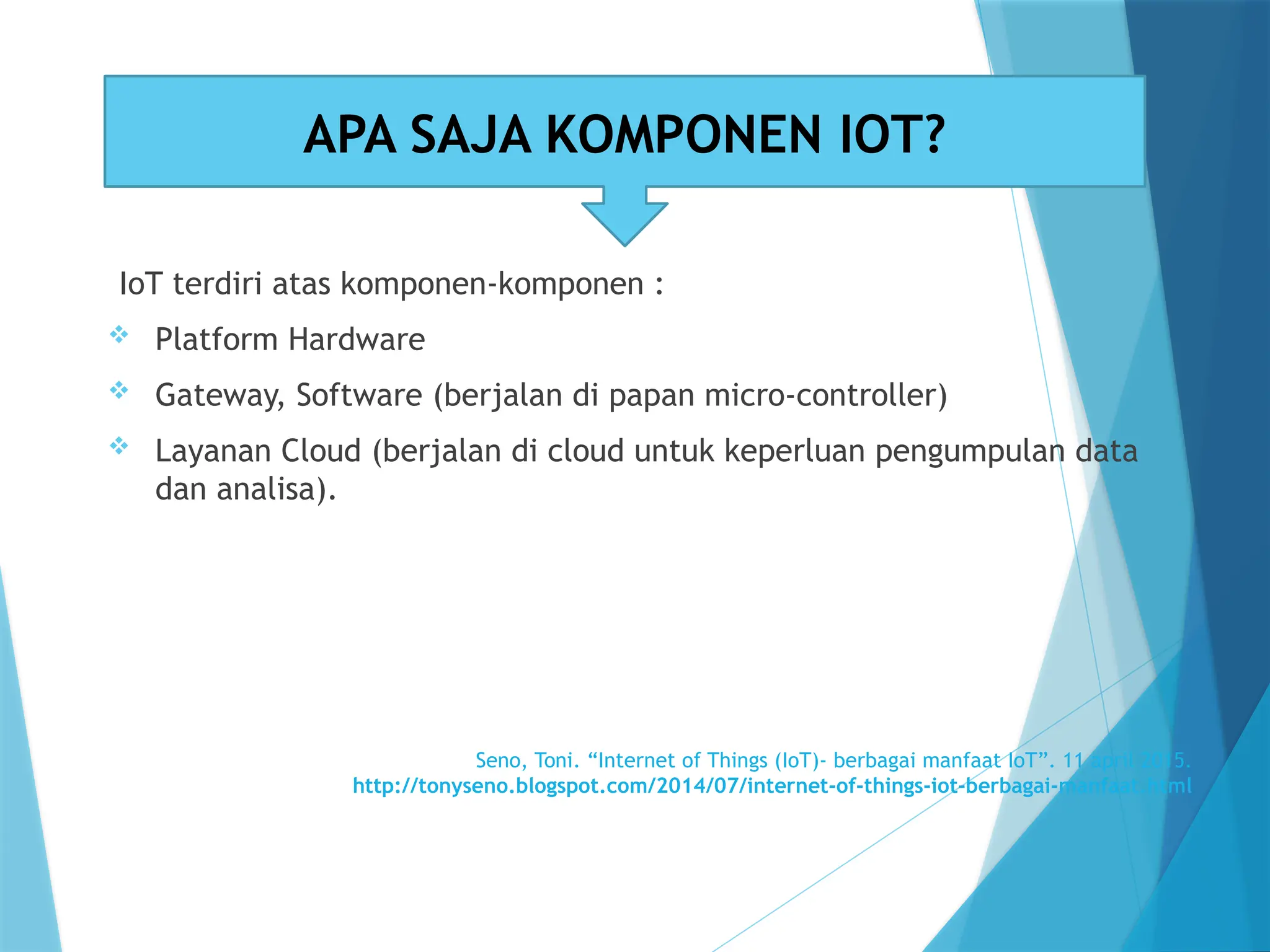 Aplikasi IOT Pada Sistem Kendali Universitas Pembangunan Panca Budi | PPT