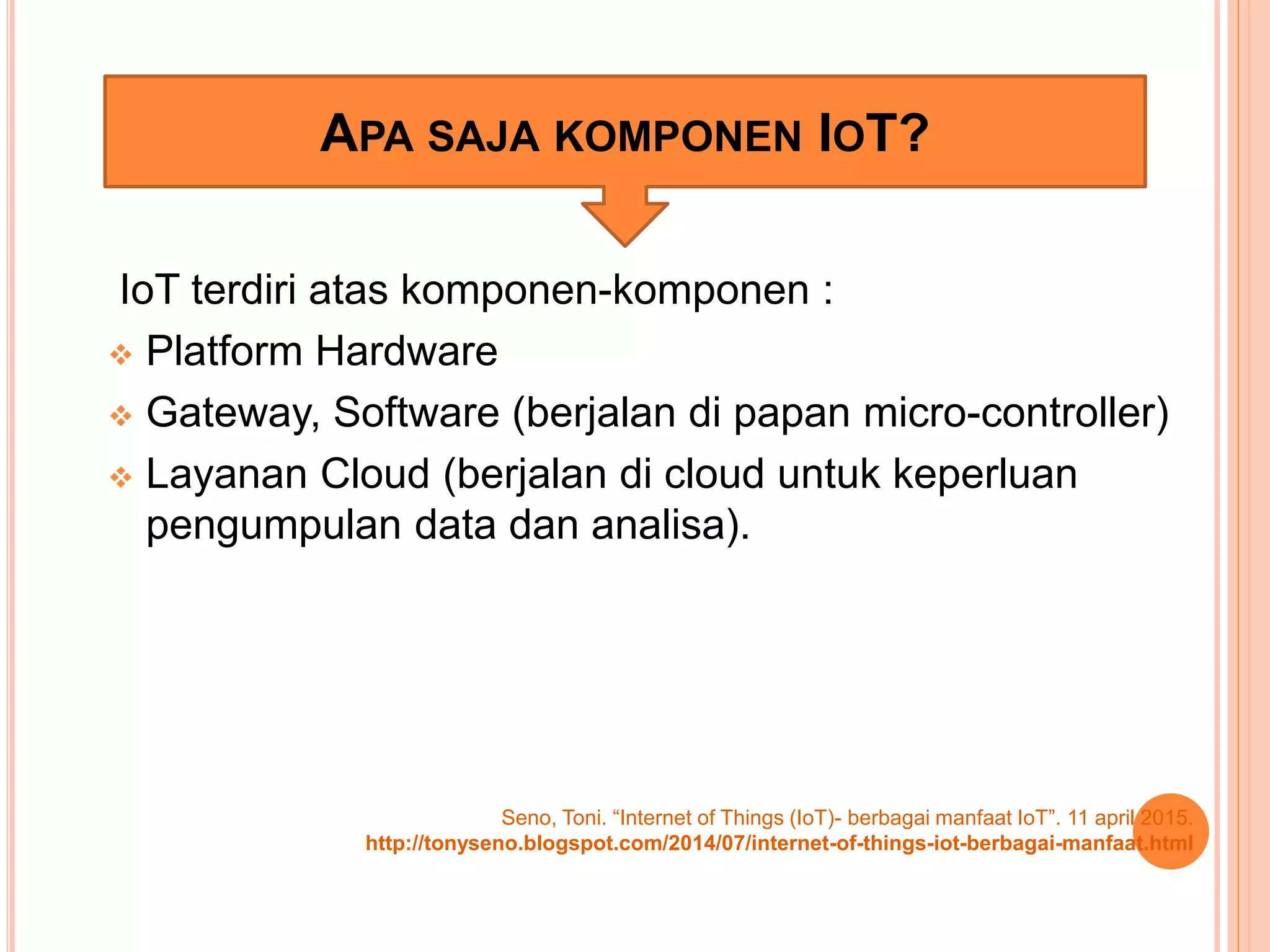 Internet of things (iot) | PPTX