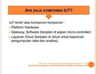 Internet of things (iot) | PPTX