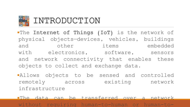 Internet of things (IOT) | Future Trends | PPTX