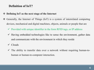 Internet of things (IoT) | PPTX