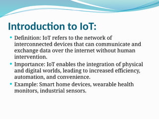 Internet Of Things explanations and uses | PPTX
