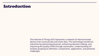 Internet of Things (IoT) for making presentation on engeneering ...