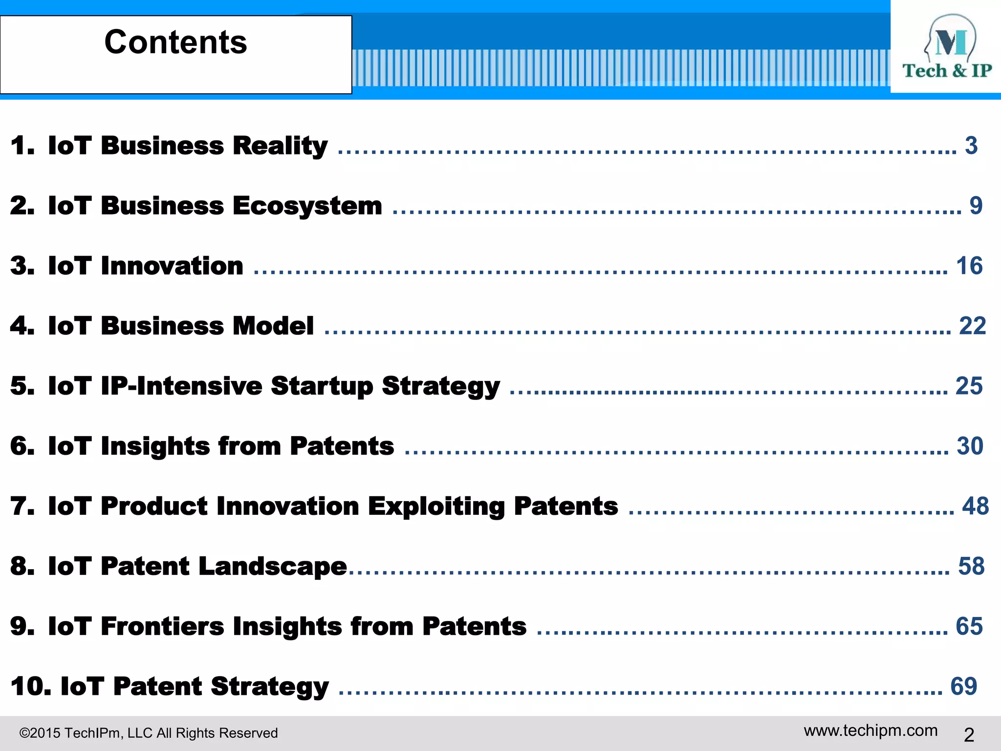 Internet of Things (IoT) Business & Technology & Patent Integrated ...