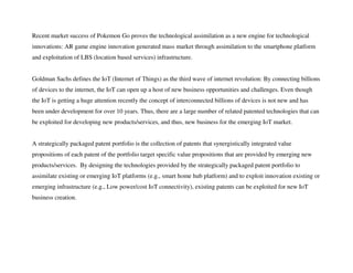 Internet of Things (IoT) Innovation Platform | PPT