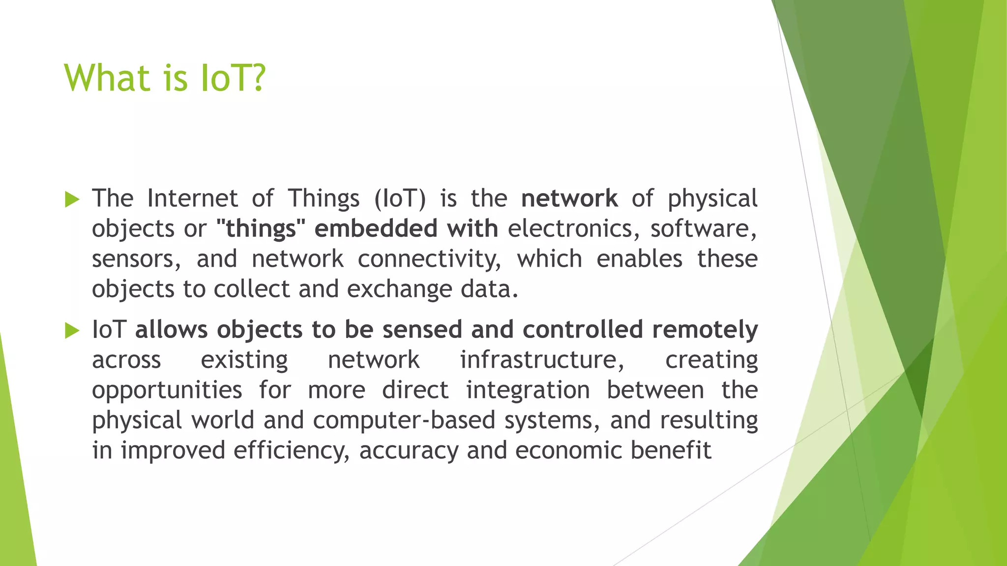 Internet of things (IoT) | PPTX