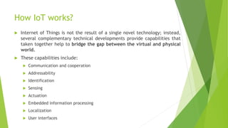 Internet of things (IoT) | PPTX