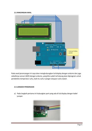 (Internet of things) sensor temperatur suhu - Arduino | PDF