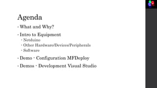 Intro to the Internet of Things using Netduino | PPT
