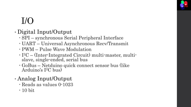Intro to the Internet of Things using Netduino | PPT