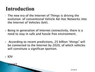Internet of vehical | PPTX