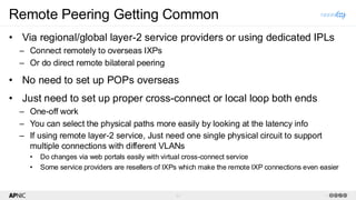 Internet Peering and Transit, Presented by Che-Hoo Cheng at Peering ...