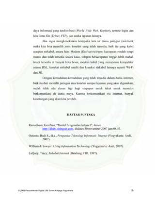 INTERNET PENGERTIAN, SEJARAH, FASILITAS DAN KONEKSINYA.pdf
