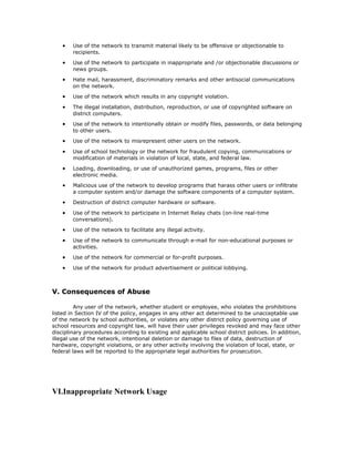 Internet policy[1] | DOC | Adult & Explicit Sexual Content | Sensitive ...