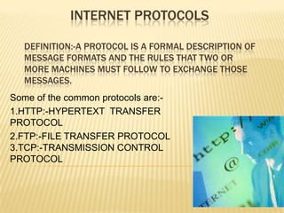 Introduction to Internet | PPT