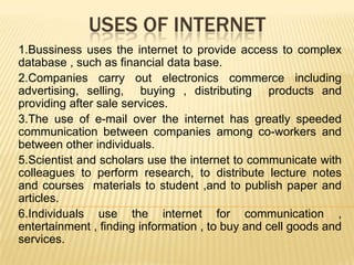 Introduction to Internet | PPT