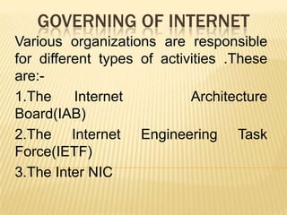 Introduction to Internet | PPT
