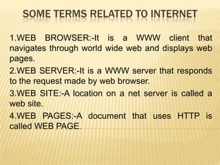 Introduction to Internet | PPT