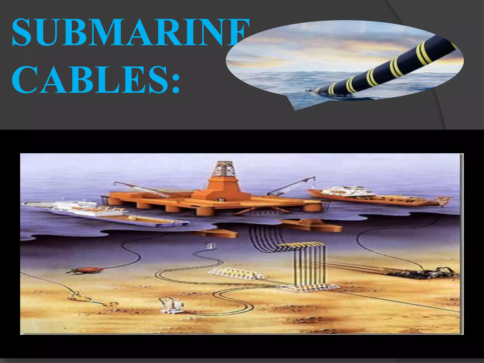 submarine cables (interent) ppt | PPTX