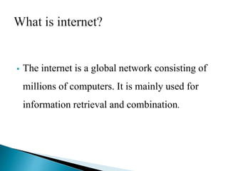 Internet presentation PPT | PPTX