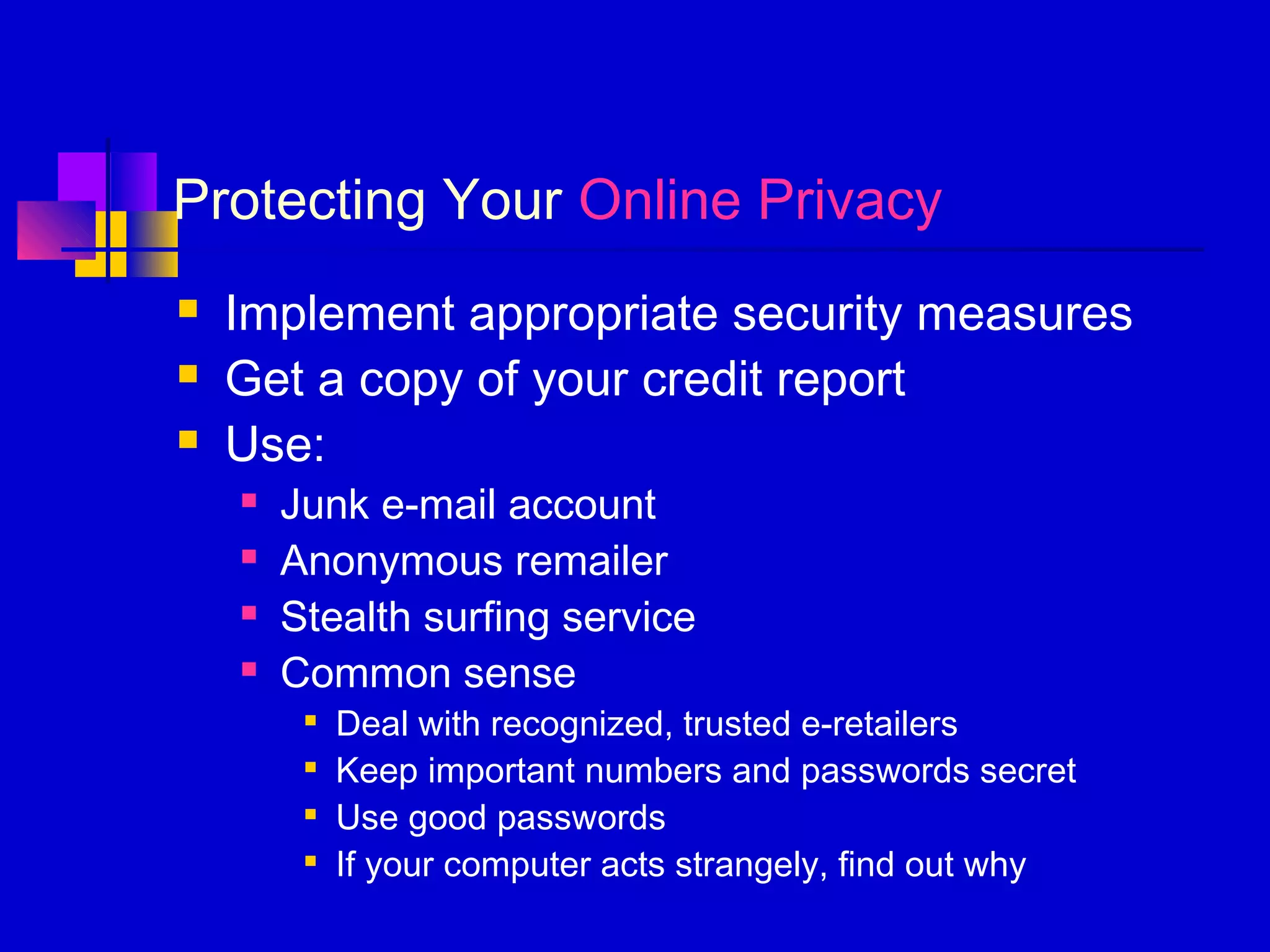 Internet privacy | PPT