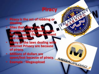 Internet privacy and laws | PPT