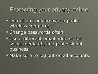 Internet privacy the internet never forgets | PPT
