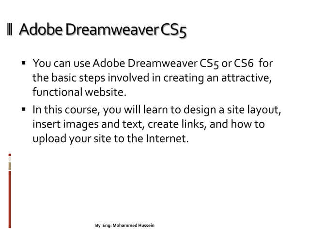 Internet Programming Lecture 1