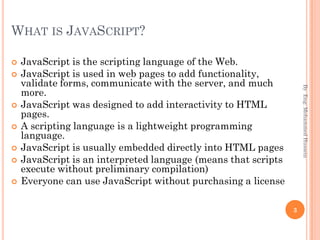 JAVA SCRIPT | PDF | Web Development | Internet