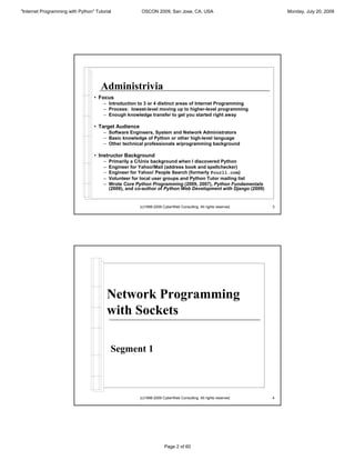 Internet Programming With Python Presentation | PDF