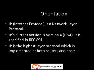 Internet protocol | PPT