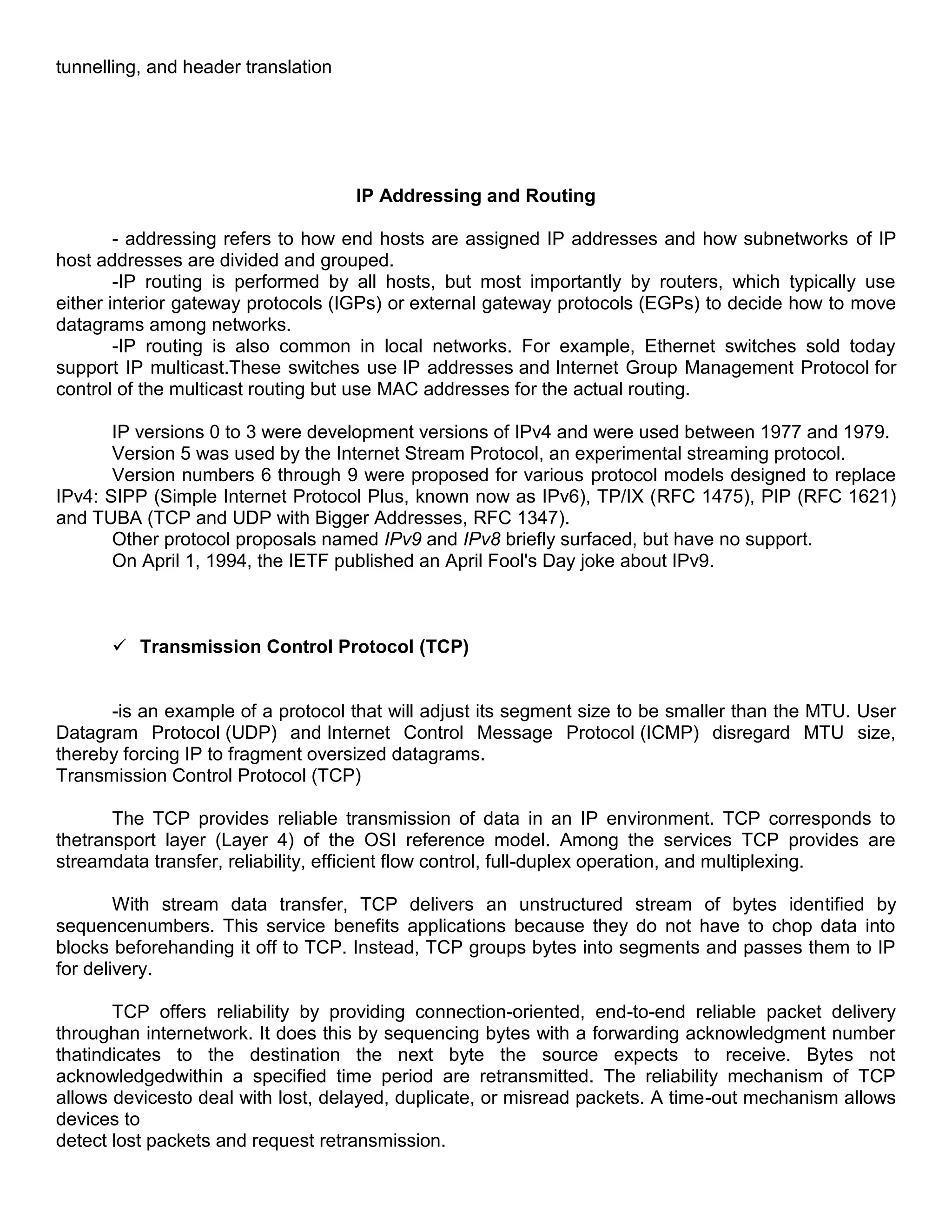 Internet protocol | DOCX