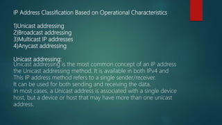 Internet protocol (ip) | PPTX