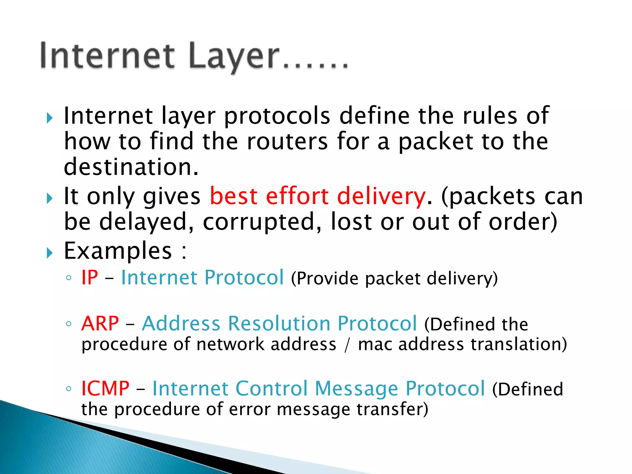 Internet protocol (ip) ppt | PPTX