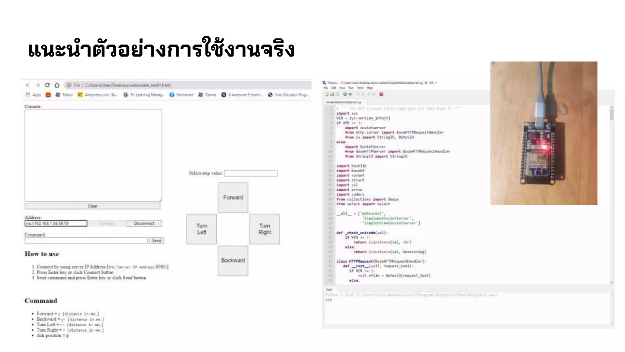 การใช้ Internet Protocol เพื่อควบคุม ระหว่าง Microcontroller และ Web Application เพื่อควบคุมระบบ ...