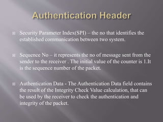 Internet protocol security | PPT