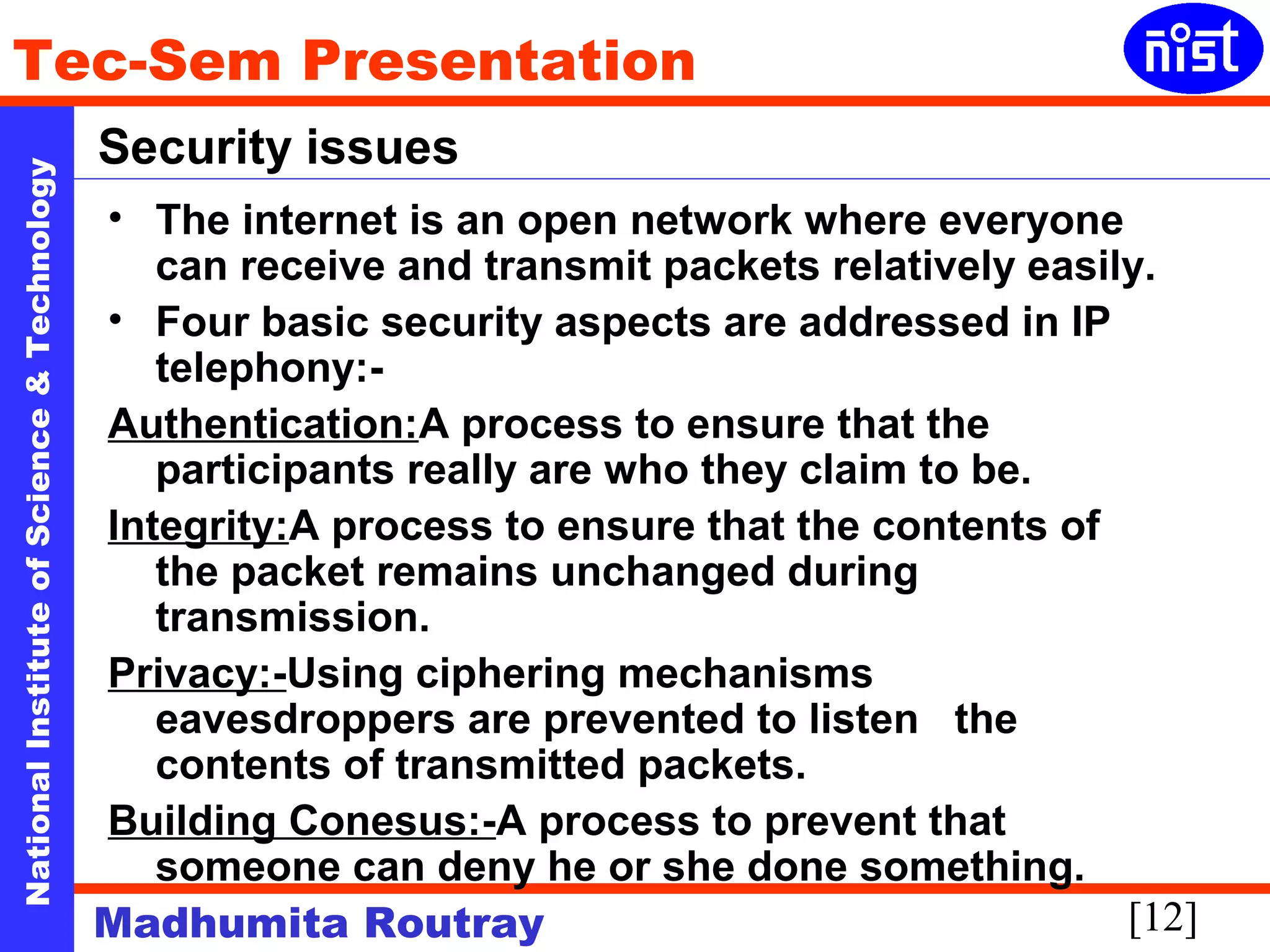 Internet protocol telephony | PPT