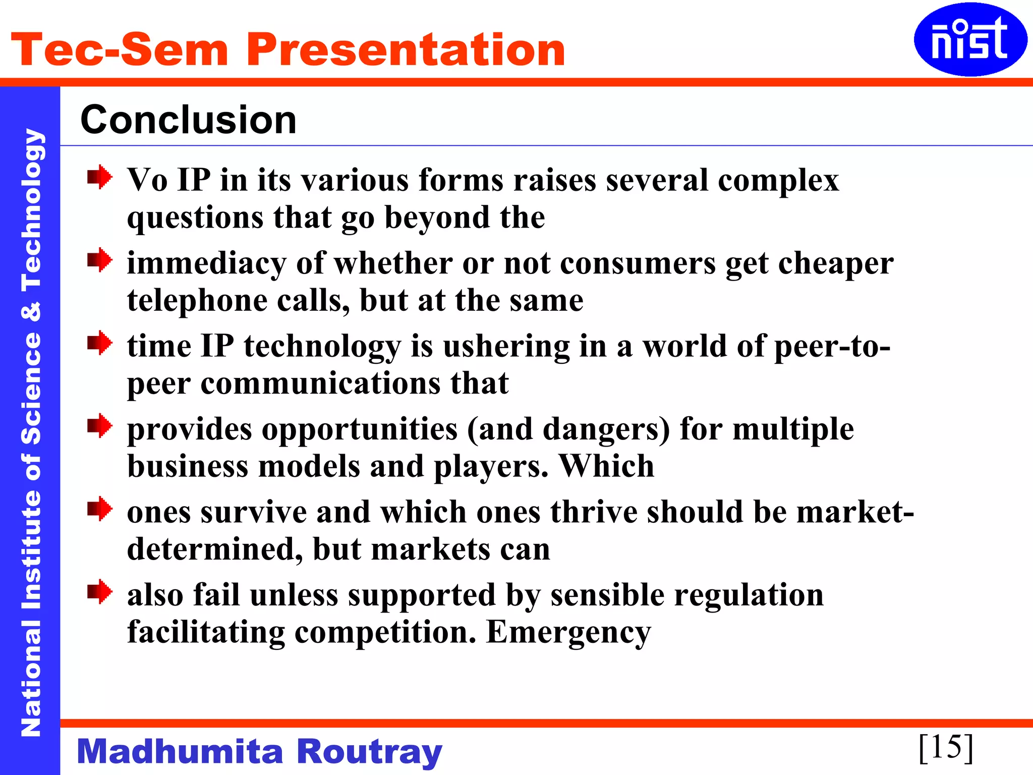 Internet protocol telephony | PPT