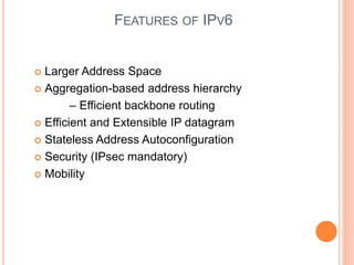 Internet Protocol version 6 | PPTX