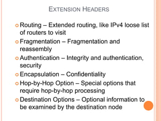 Internet Protocol version 6 | PPTX