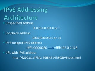 IPv6 Addressing Architecture | PPTX
