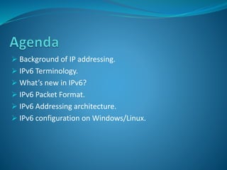 IPv6 Addressing Architecture | PPTX