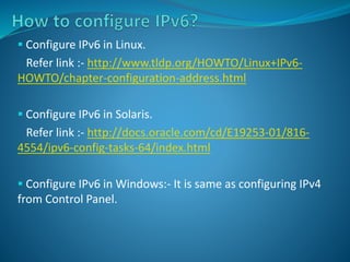 IPv6 Addressing Architecture | PPTX