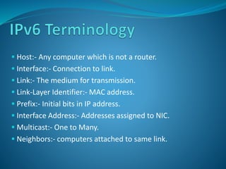 IPv6 Addressing Architecture | PPTX