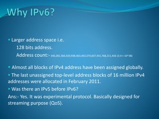 IPv6 Addressing Architecture | PPTX